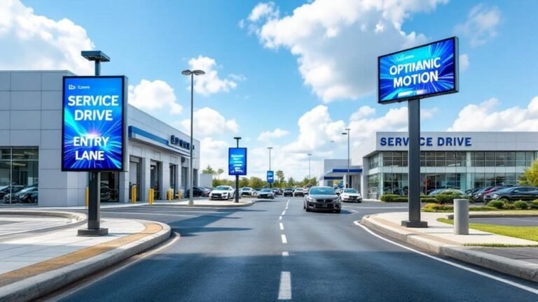 Where to Place Car Dealership Service Drive Digital Signs for Maximum ...